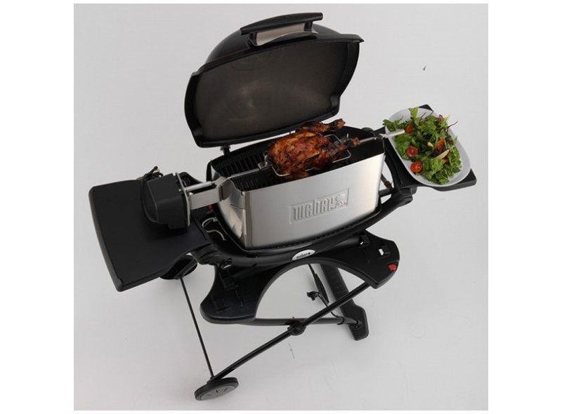 Asador Giratorio para Weber Q 200, 2000, 2200 y 2400 - Barbacoa